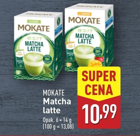Mokate Matcha Latte Classic Napój w proszku 84 g (6 x 14 g) - promocja ...