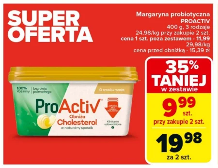 ProActiv Tłuszcz roślinny do smarowania o smaku masła 400 g - 16% ...