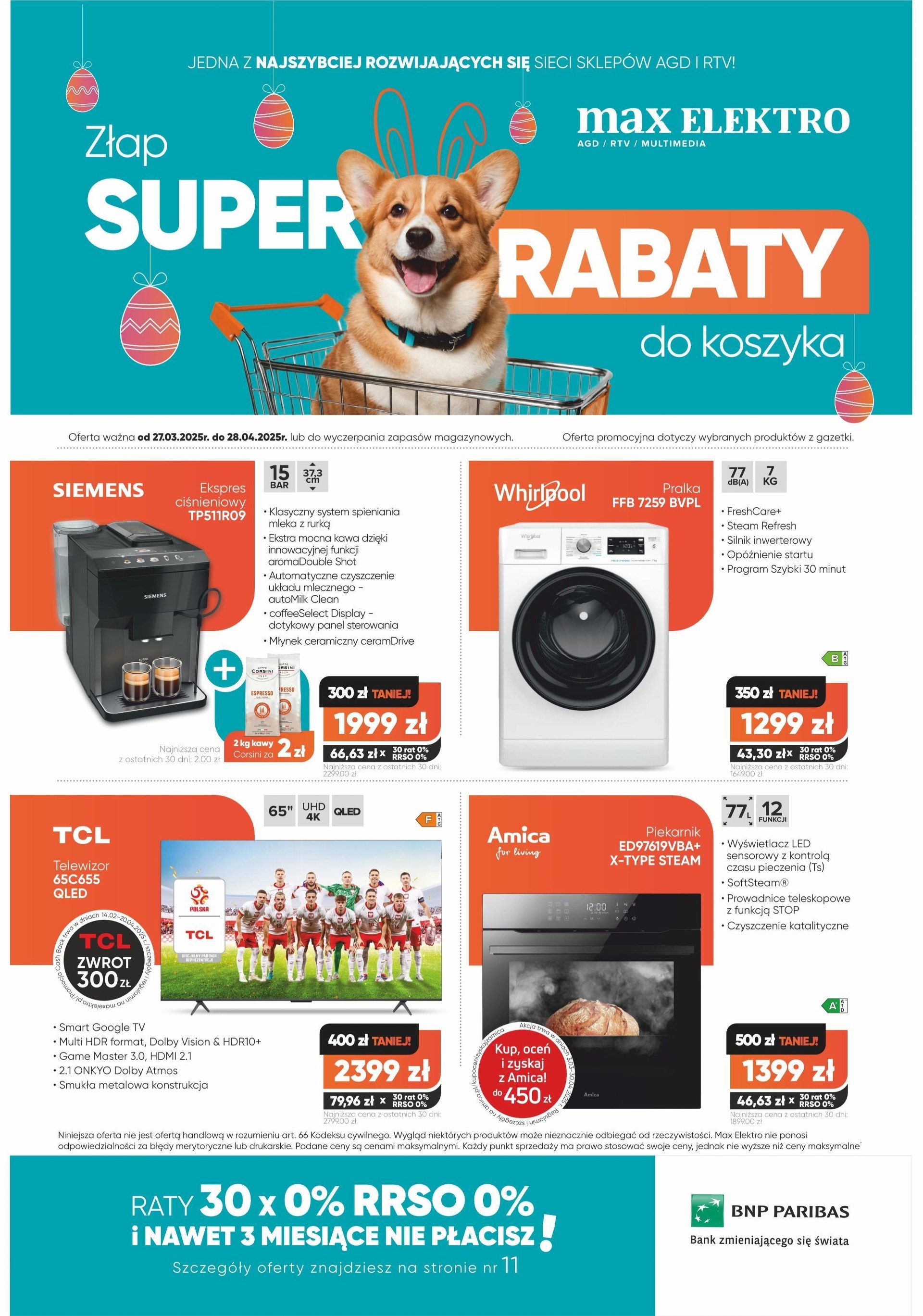 Max Elektro Gazetka promocyjna 27.03-28.04 | Okazjum.pl