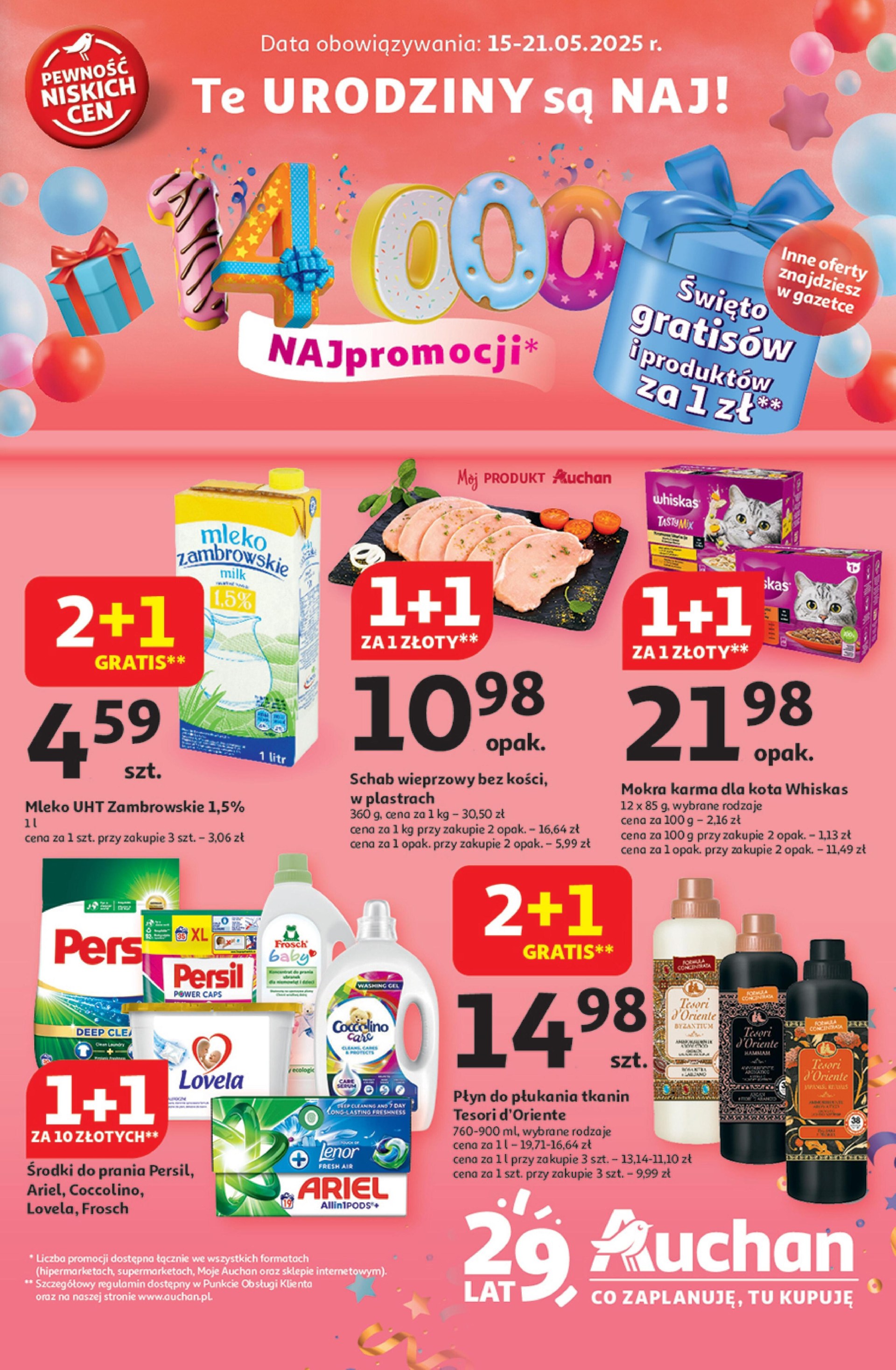 Auchan Hipermarket Gazetka promocyjna 15-21.05 | Okazjum.pl