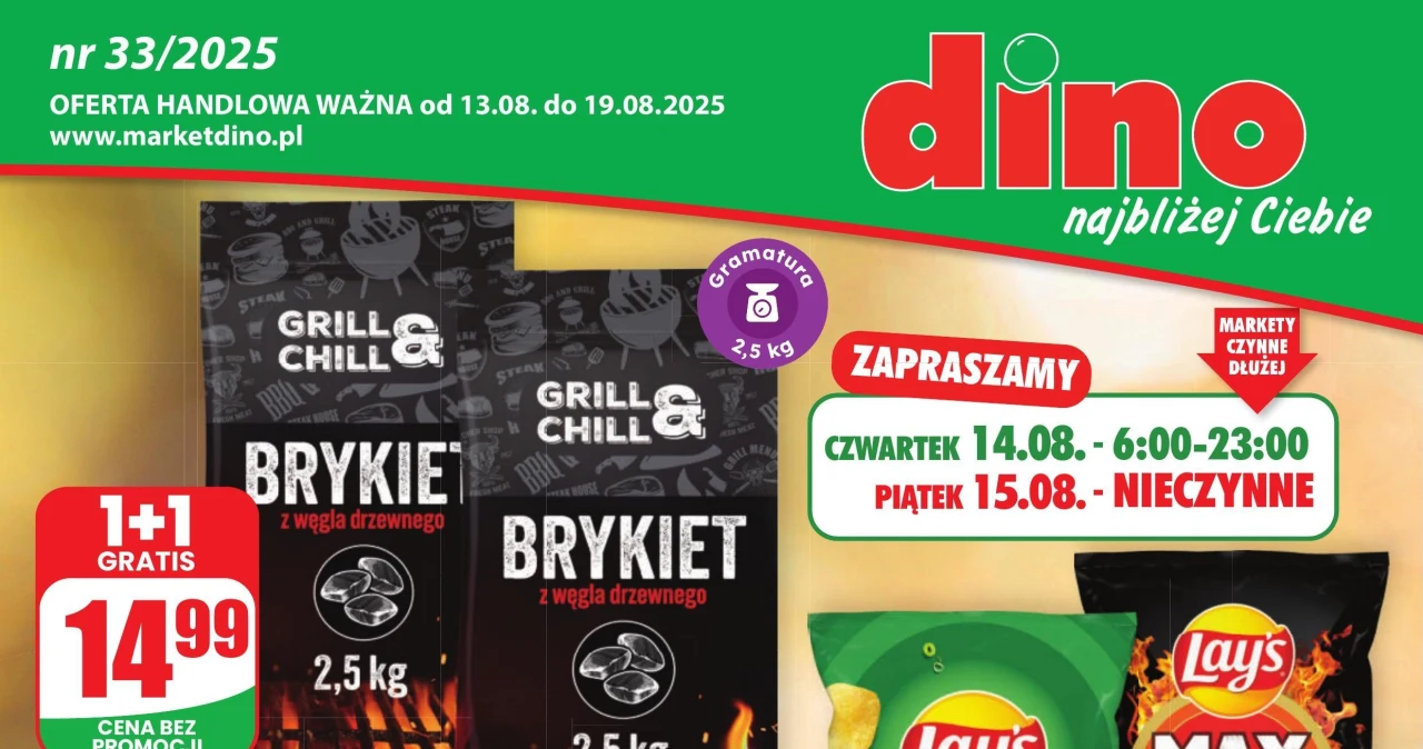 Dino Gazetka Promocyjna - oferty, rabaty, kupony [13.08 do 19.08.2025 ...