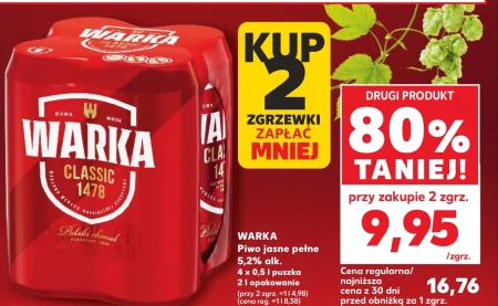 Piwo Warka - promocja Kaufland - Ding.pl