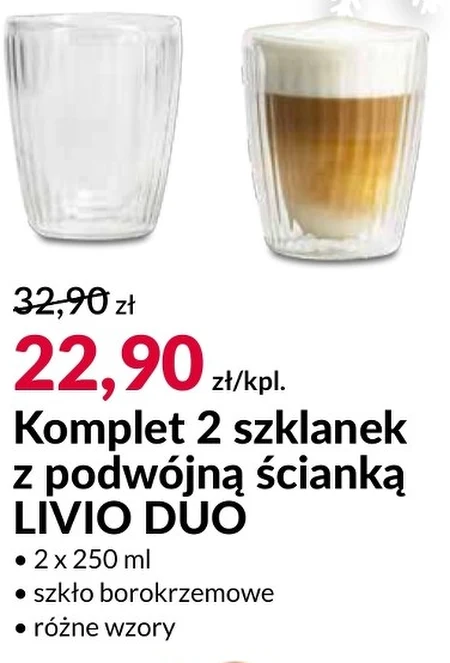 Zestaw szklanek Duo - 30% TANIEJ! - promocja Agata - Ding.pl