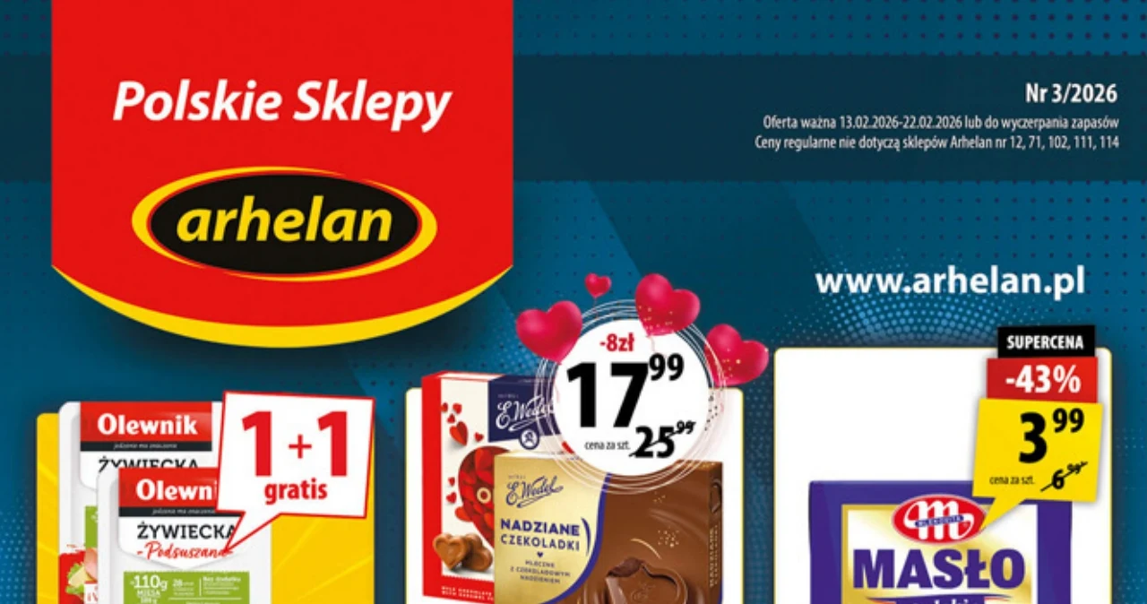 Arhelan Gazetka Promocyjna - oferty, rabaty, kupony [13.02 do 22.02. ...