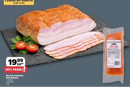 Boczek wędzony Stół Sołtysa - 35% TANIEJ! - promocja Netto - Ding.pl