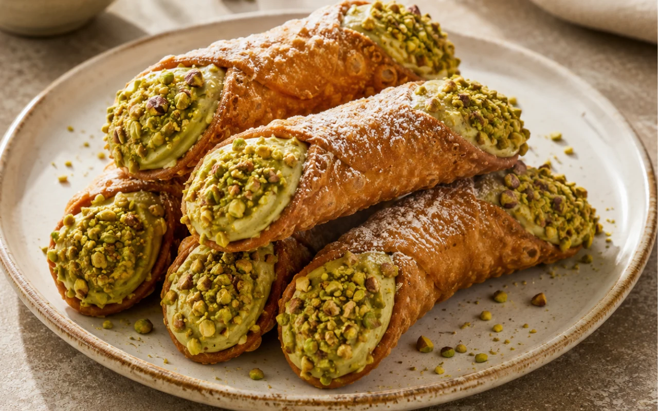 Cannoli pistacjowe - przepis Karoliny Stolarskiej-Bigos z "halo tu ...