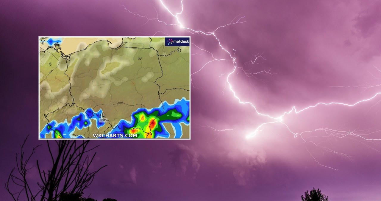 Pogoda na czwartek z ulewami i burzami. Alert RCB w czterech województwach - Pogoda w INTERIA.PL
