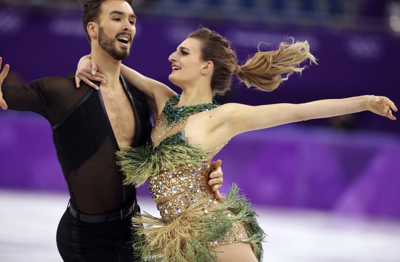 Pjongczang 2018: Gabriella Papadakis zaliczyła wpadkę. Pierś na ...
