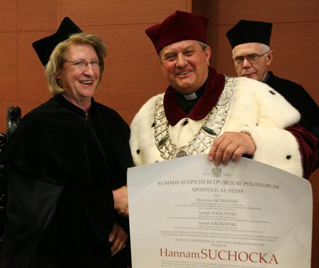 Hanna Suchocka honorowym doktorem UKSW - Wydarzenia w INTERIA.PL