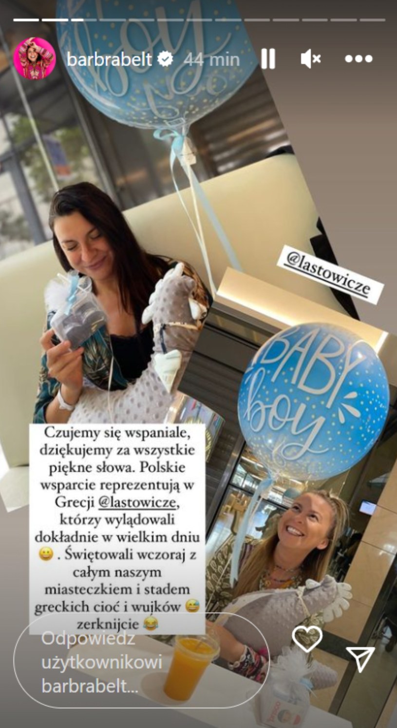 Barbara Pasek, była dziennikarka TVN, urodziła syna w greckim szpitalu ...