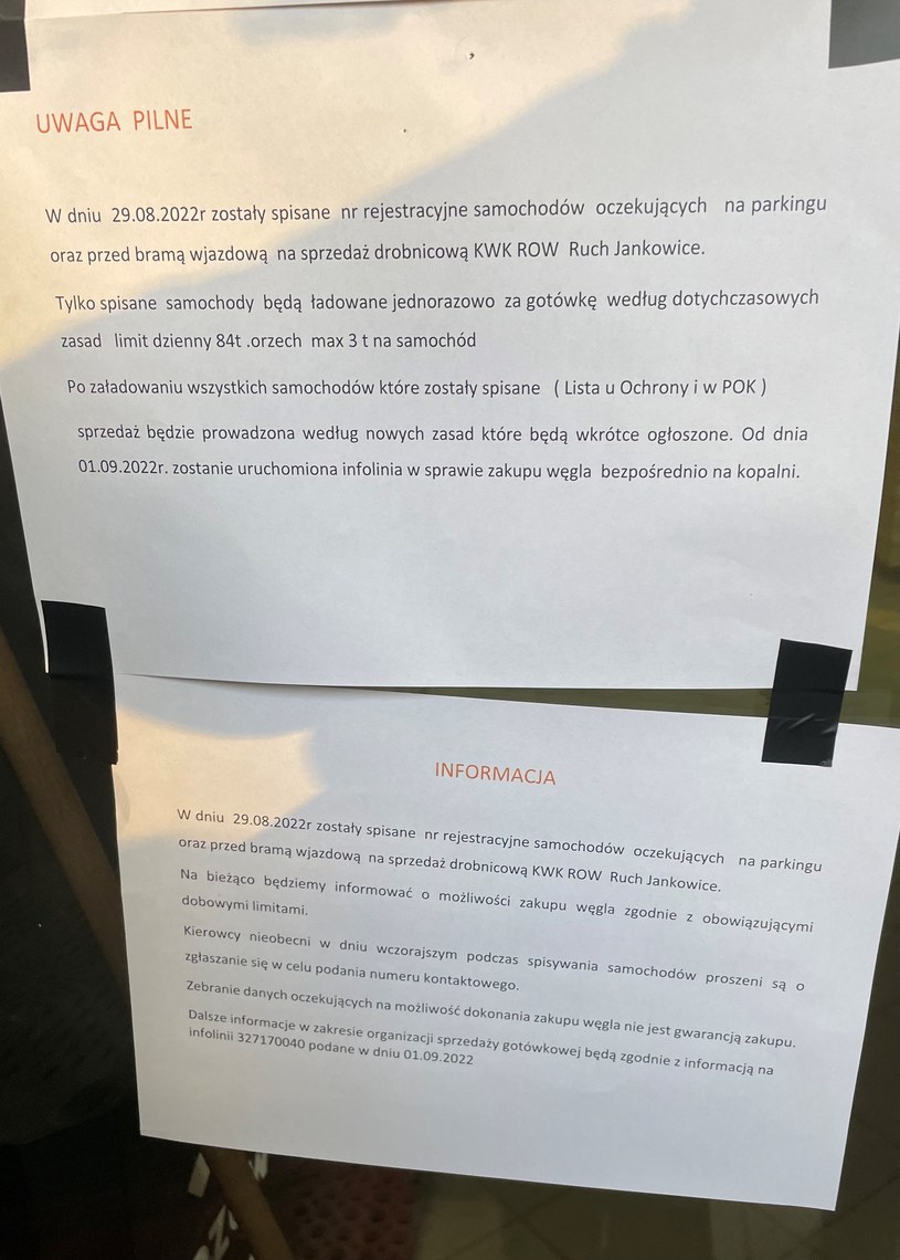 Sklep PGG zmienił zasady sprzedaży węgla. Bunt przed kopalniami - Wydarzenia w INTERIA.PL