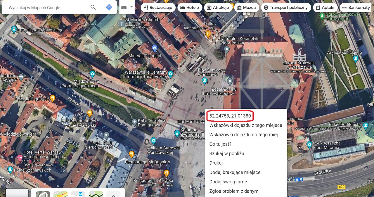 Jak wpisać współrzędne w Google Maps i gdzie je znaleźć? - Geekweek w ...