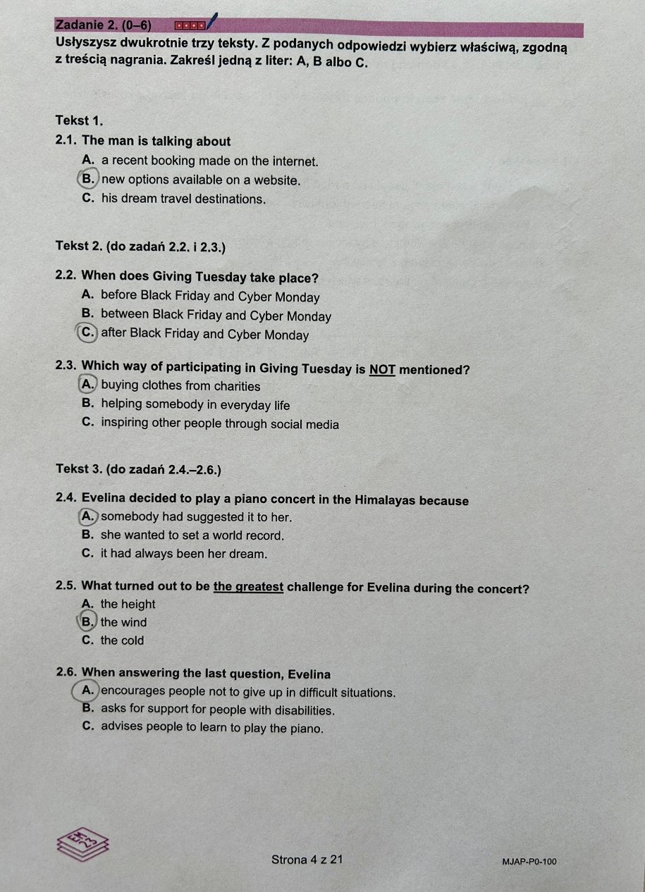 Matura 2025. Arkusze CKE i propozycje rozwiązań. Język angielski, poziom podstawowy - RMF 24