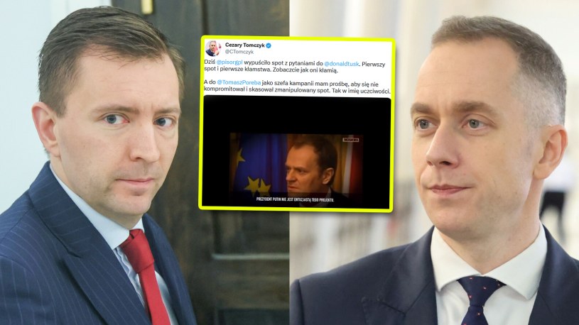 Spot PiS z Tuskiem. "Kłamią i manipulują". Jest odpowiedź szefa ...