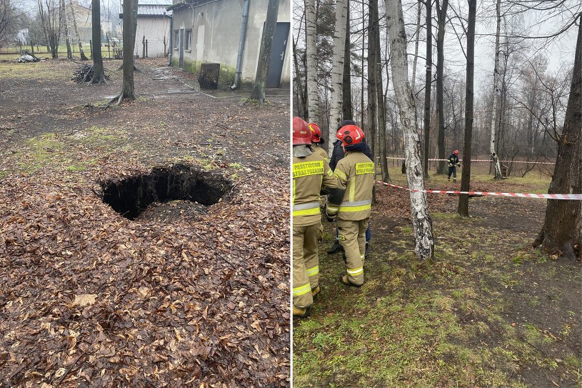 Trzebinia: Kolejne zapadlisko. Zagrożony dom kultury i korty tenisowe ...