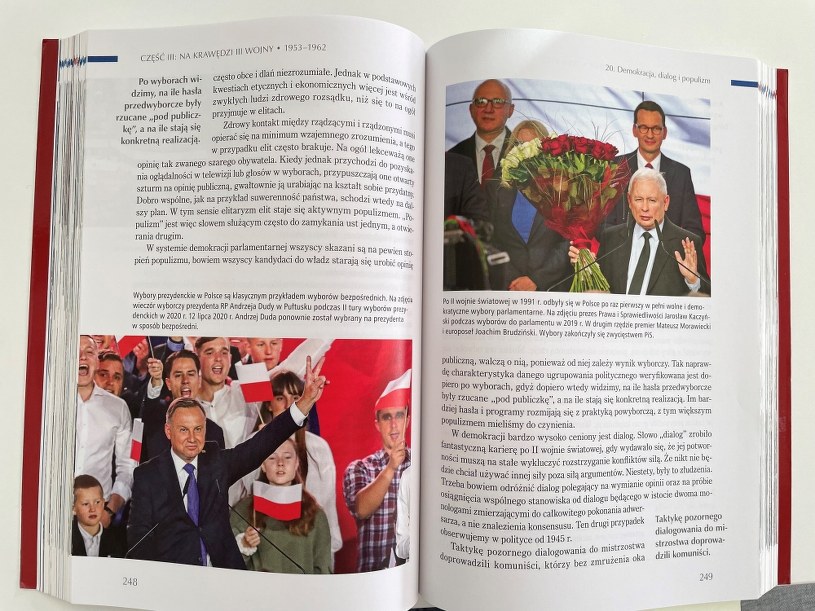 Podręcznik do HiT. Wojciech Roszkowski tłumaczy zdjęcia Kaczyńskiego i ...