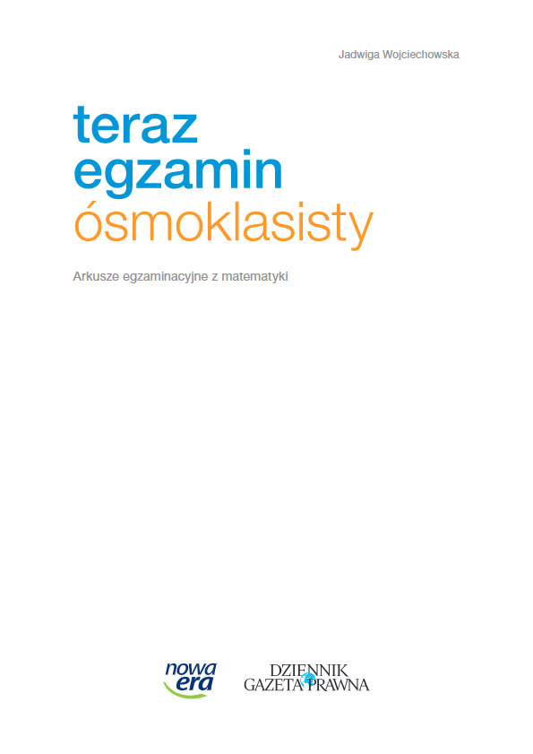 Próbny egzamin ósmoklasisty. Przykładowe arkusze z matematyki - RMF 24 Próbny egzamin ósmoklasisty. Przykładowe arkusze z matematyki - RMF 24