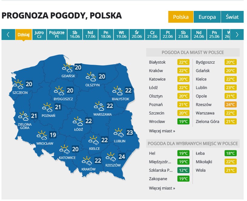 Opady deszczu i burze. Kiedy poprawa pogody? - Pogoda w INTERIA.PL