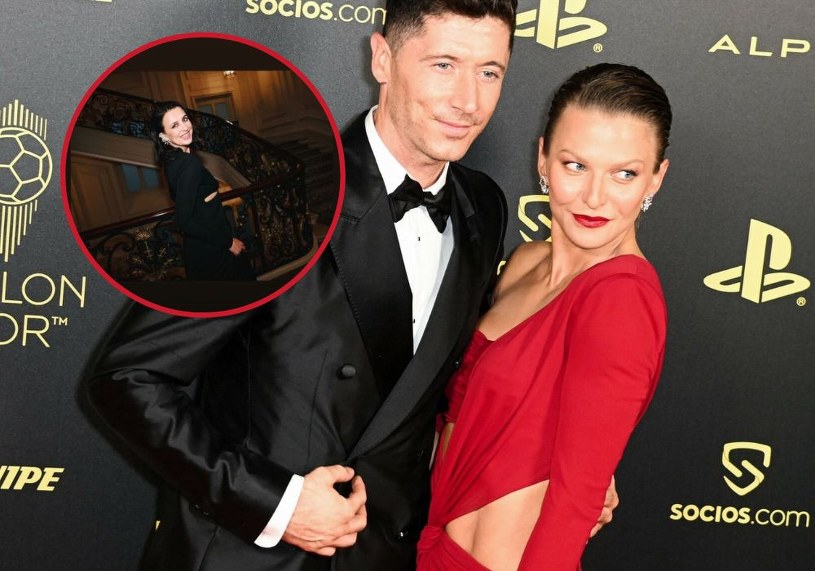 Milena Lewandowska pokazała dekolt na gali Złotej Piłki - pomponik.pl